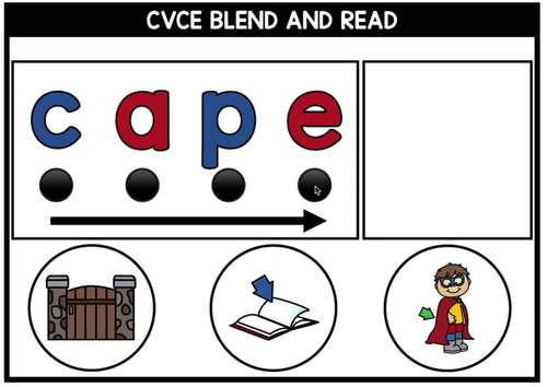 CVCE Words Blend and Read (Long O) (Distance Learning) by United Teaching