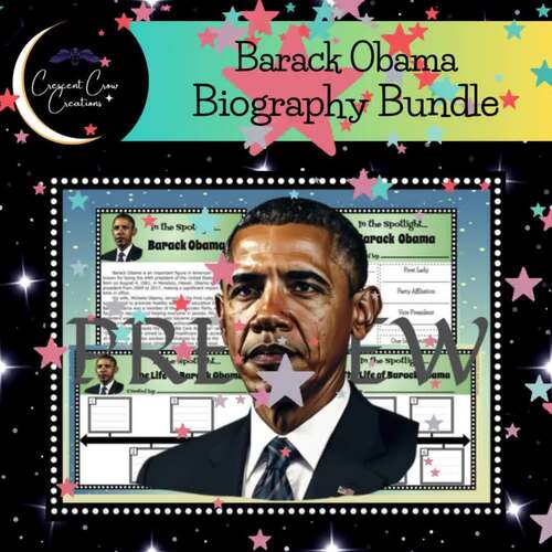 President Barack Obama Biography Bundle Research Project | TPT