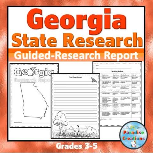 Georgia Research Report by Paradise Creations | TPT