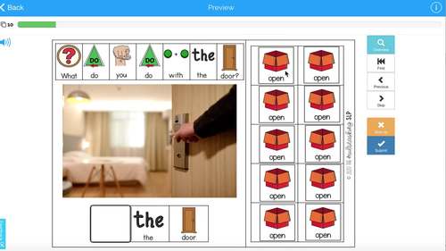 Core Word Interactive Book - OPEN | AAC | BOOM CARDS™ by The ...