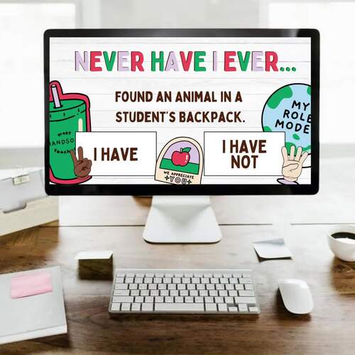 Never Have I Ever Teacher Edition Staff Meetings Back to School | TPT