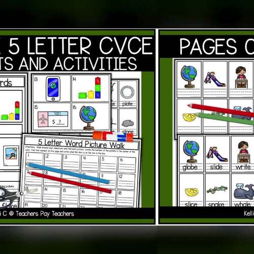 5 Letter Long Vowel Words Worksheets Blends and Digraphs Write The Room