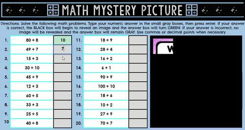 Division | Whole Numbers | Math Mystery Picture Reveal | Joke by Think ...