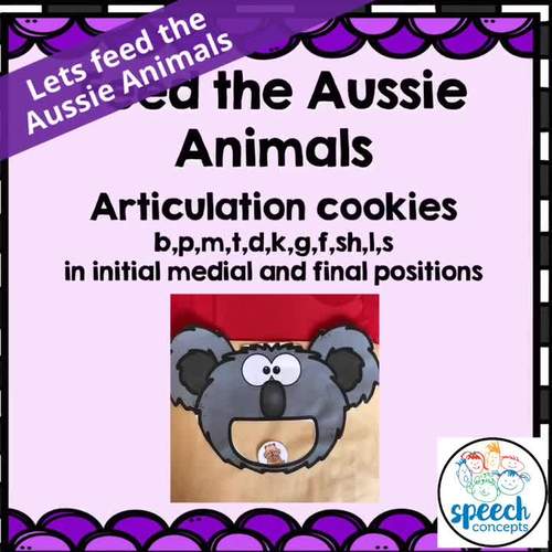 Articulation Game - Let's feed the Aussie Animals by Speech Concepts