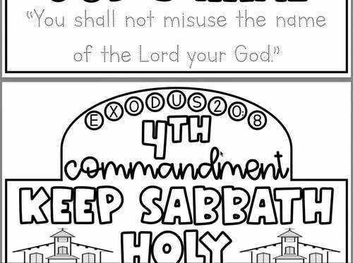 The Ten Commandments Bible Activity Headbands Religion Craft Character ...