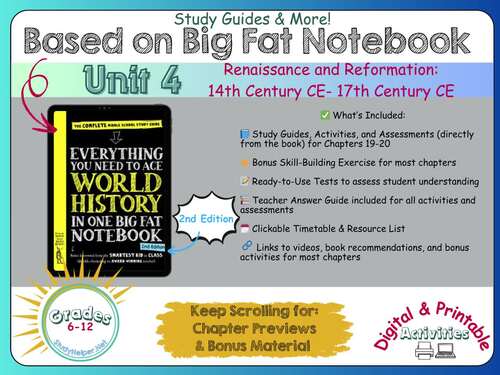 MS World History-Based on Big Fat Notebook-Unit 4:Renaissance & Reformation