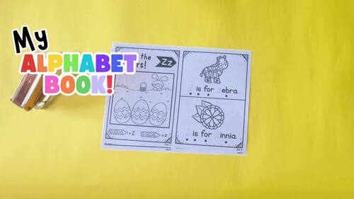 Letter of the Week Booklet | My Letter Z Book | Alphabet Worksheets