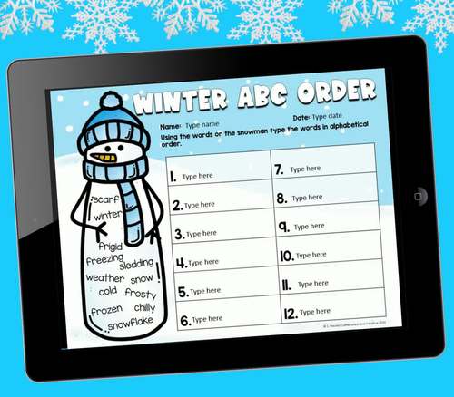 Winter Digital & Printable Math and ELA Activities Bundle for 2nd Grade