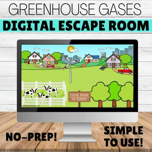 Greenhouse Gases and Climate Change Escape Room Activity - MS-ESS3-5 Game