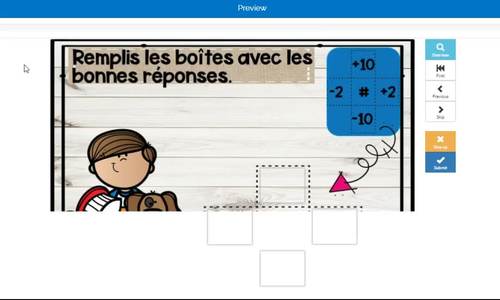 French Math Boom Cards De plus/De Moins 50 à 100 I Distance Learning