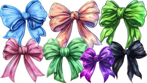 Watercolor Bow Clipart Set of 20 Files by ArtisticTimberStudio | TPT