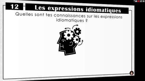 Le Point de Grammaire - les expressions idiomatiques by LA BRUNETTE