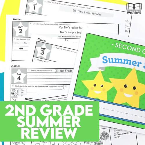 Summer Packet 2nd Grade • No Prep End of the Year Activities Cumulative ...