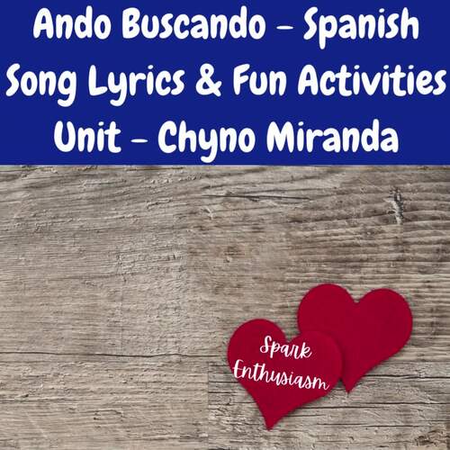 Ando Buscando - Spanish Song Lyrics & Fun Activities Unit - Chyno Miranda