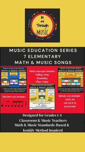 Math & Music Lesson Unit BUNDLE | Place Value, Rounding & Telling Time ...