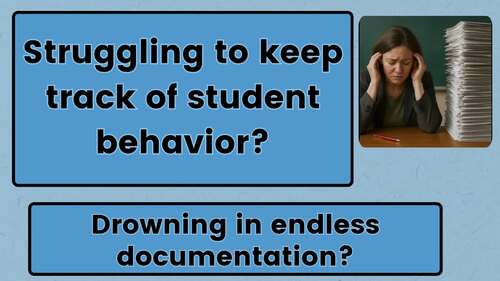 Student Behavior Tracker | Discipline Log | Parent Communication Log