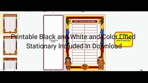 Thanksgiving Spelling/Word Work Digital Practice Pack #2 by K's Digital ...