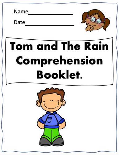 Tom and the rain comprehension work booklet key-stage one by Diverse Tutors