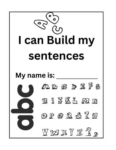 Alphabet Sentence Building A–Z | Kindergarten & First Grade by doaa alkaabi