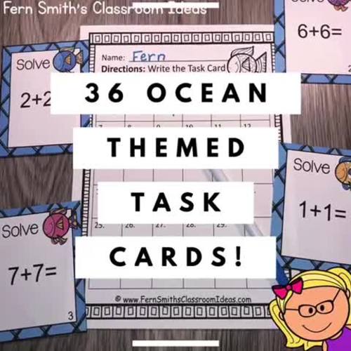 Addition Task Cards by Fern Smith's Classroom Ideas | TPT