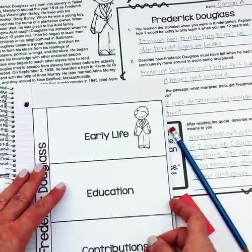 Frederick Douglass Mini-Lesson by Right Down the Middle with Andrea