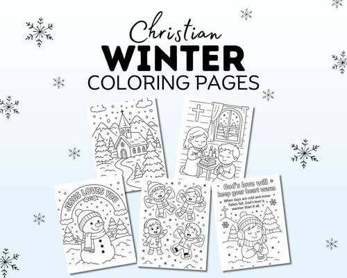 Christian Winter Coloring Pages | Faith-Based Christmas Activities
