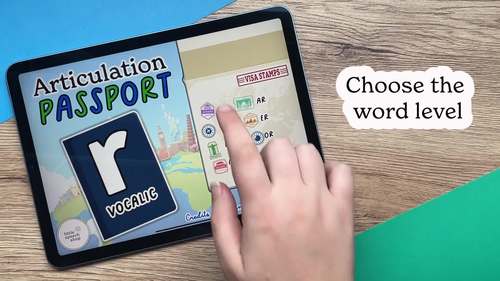 Articulation Passport Game - Vocalic R - PowerPoint & Boom Card™ No ...