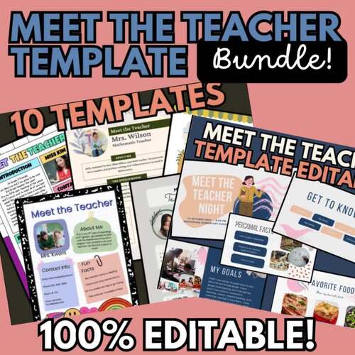 Meet the Teacher Template Editable Back to School Night Forms | Teacher ...