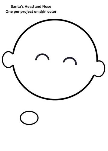 Santa Claus Craft for Christmas Holiday Craft Cute Santa Art Project ...