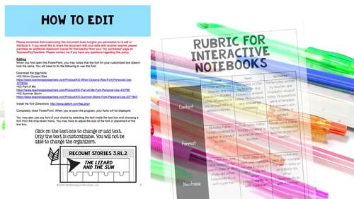 2nd Grade Reading Interactive Notebook Bundle EDITABLE Lessons ALL YEAR ...
