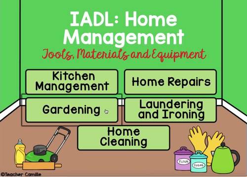 IADL: Home Management - Tools, Materials, Equipment - BOOM Cards™