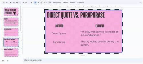 Text Evidence Writing Bundle | Claim, Quote, Explain Mini-Lesson Series