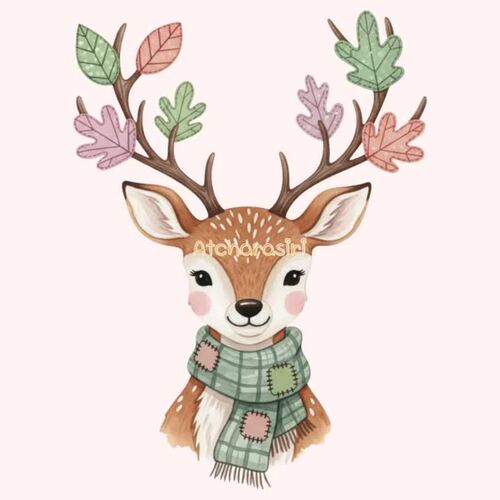 Cozy Forest Friends Clipart - 17 Watercolor PNGs, Autumn Animals ...
