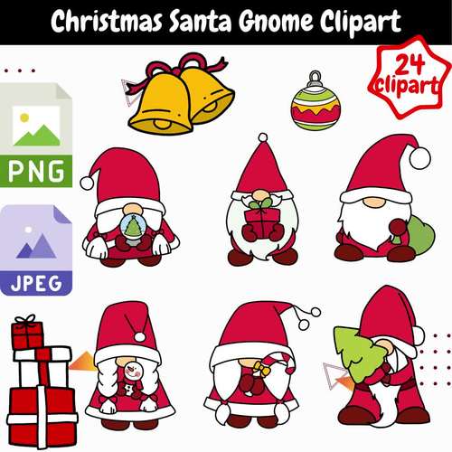 Santa Gnome Clipart - #newstart23 Christmas Santa clipart by Salmouhdat ...