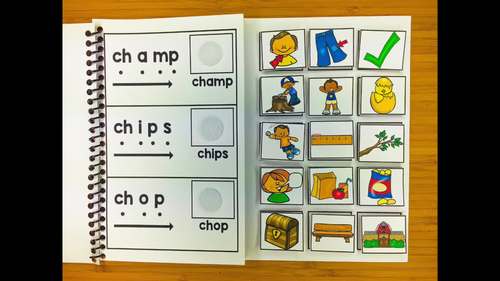 Consonant Digraph Blending Books | ch, sh, th, ph, wh | Phonics Activities