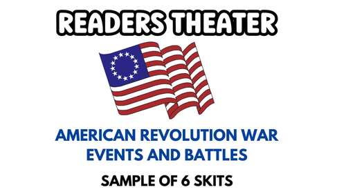 American Revolution War Events & Battles Fun Readers Theater Skits ...