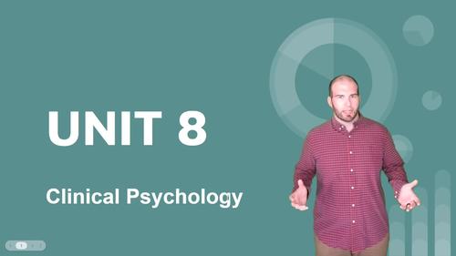 AP Psychology - Unit 8 - Clinical Psychology - PowerPoint by Just Add ...