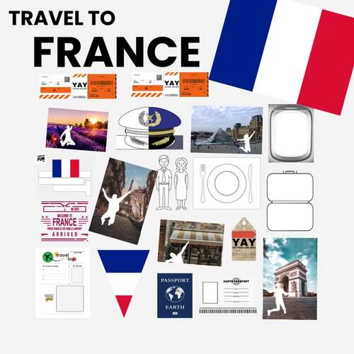 Travel to FRANCE! – Printable Pretend Travel Activity for Kids by ...