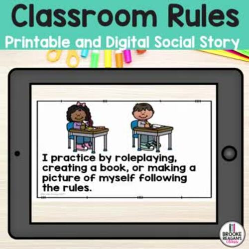 Social Story: Classroom Rules {Activities and Digital Version} by ...