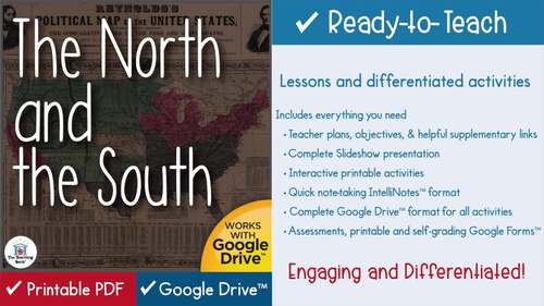 The North and the South Civil War United States History Unit | TPT