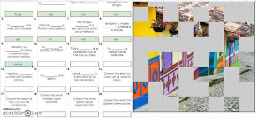 Ir Mystery Picture Multiple Choice Version Conjugation Practice | TPT