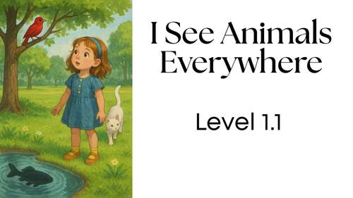 Reading Comprehension & Vocabulary – Animals and Colors | ESL & 1st Grade