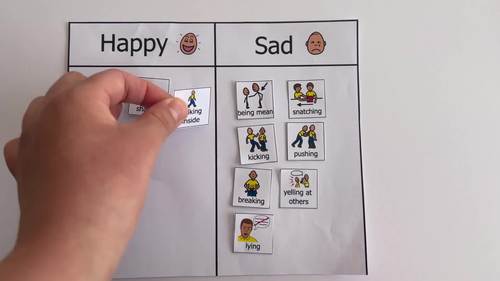 Appropriate vs Inappropriate Behaviors Sorting Worksheet for Behavior ...