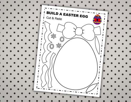 Easter Egg Craft Activity | Cut & Paste | Easter Egg Craftivity ...