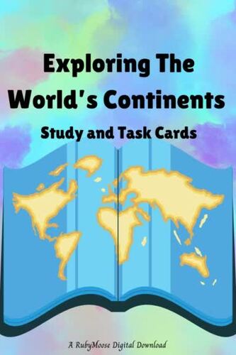 Exploring The World’s Continents Study and Task Cards | TPT