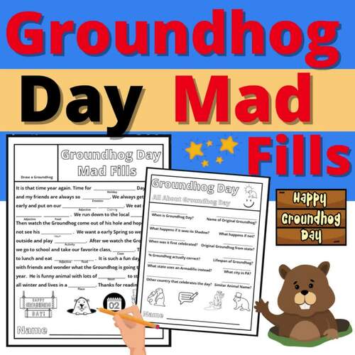 Groundhog Day Activity Mad Libs Fills Writing Prompt No Prep February