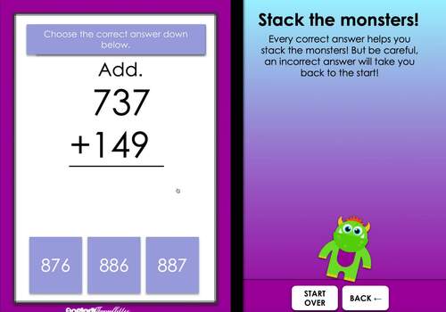 Addition to 1000 Digital Math Game for Google Slides ™ by 3rd Grade Engaged