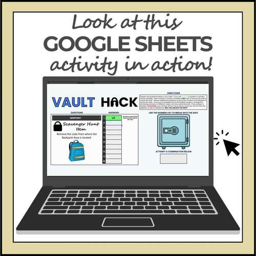 Classroom Supply Scavenger Hunt - CUSTOMIZABLE Google Sheets Activity