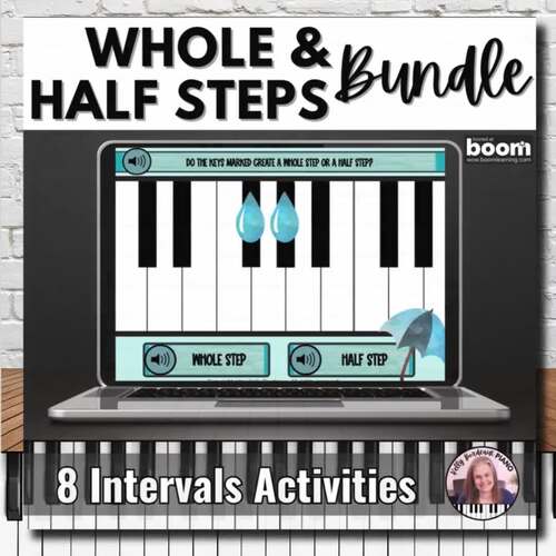 Whole Steps and Half Steps BOOM™ Cards BUNDLE - 8 Digital Intervals ...