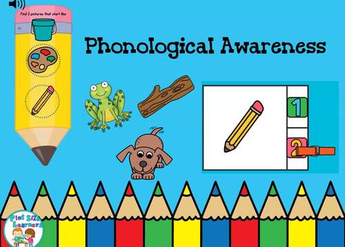 Phonological Awareness Boom Cards | Rhyming | Beginning Sounds | Syllables